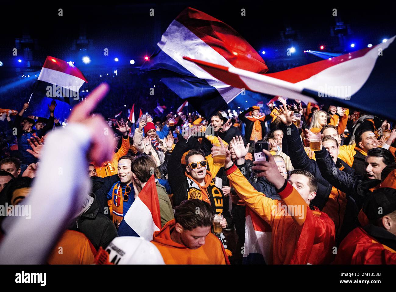 AMSTERDAM - Orange fans in the House of Orange in the Johan Cruijff ...