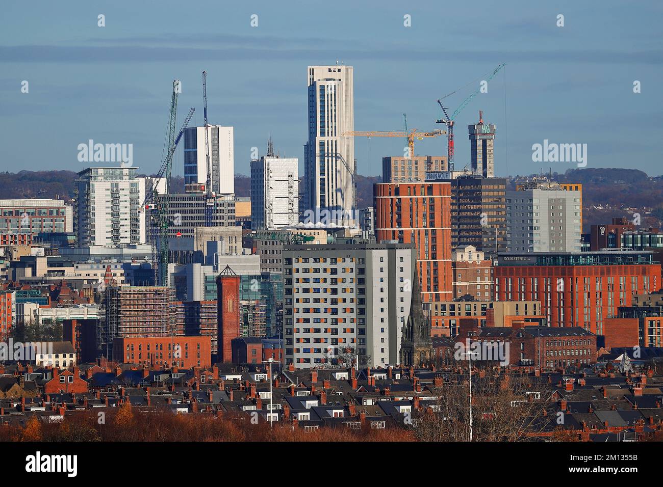 Leeds City Centre Skyline Stock Photo - Alamy