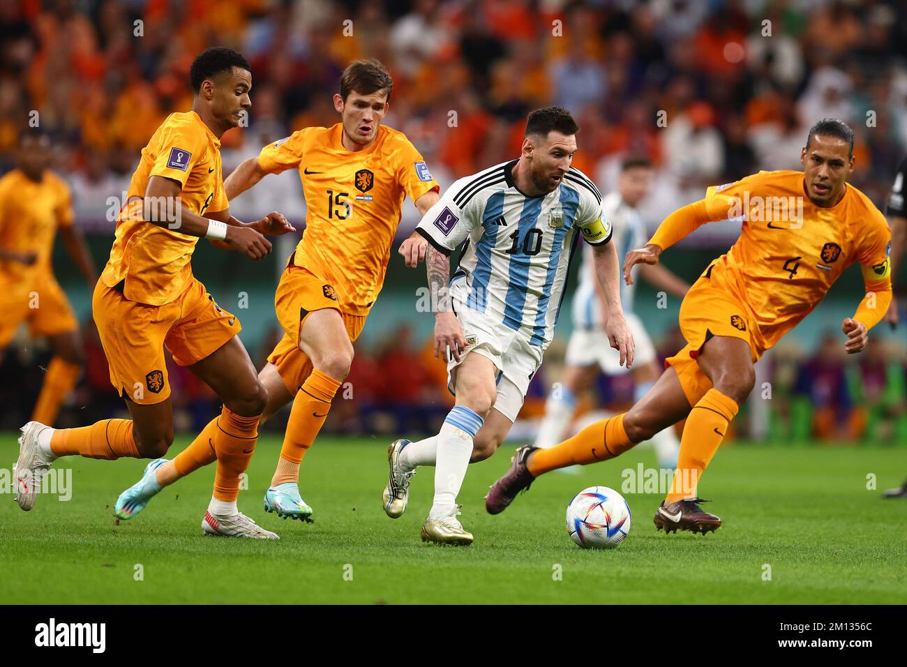 Doha, Qatar. 09th Dec, 2022. (L-R)Cody Gapko, Martin De Roon and Virgil ...