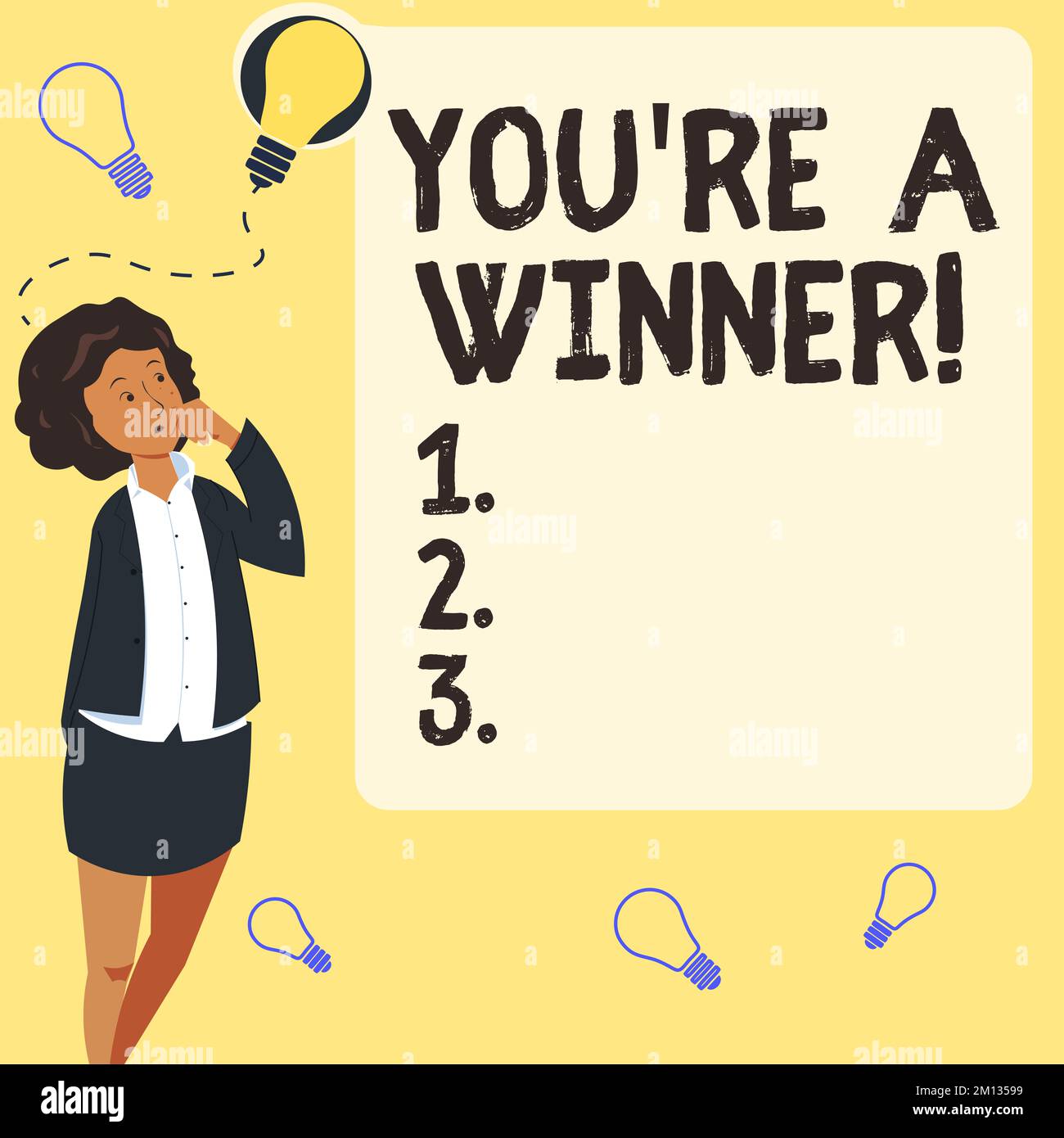 Sign displaying You'Re a Winner . Word for Winning as 1st place or the ...