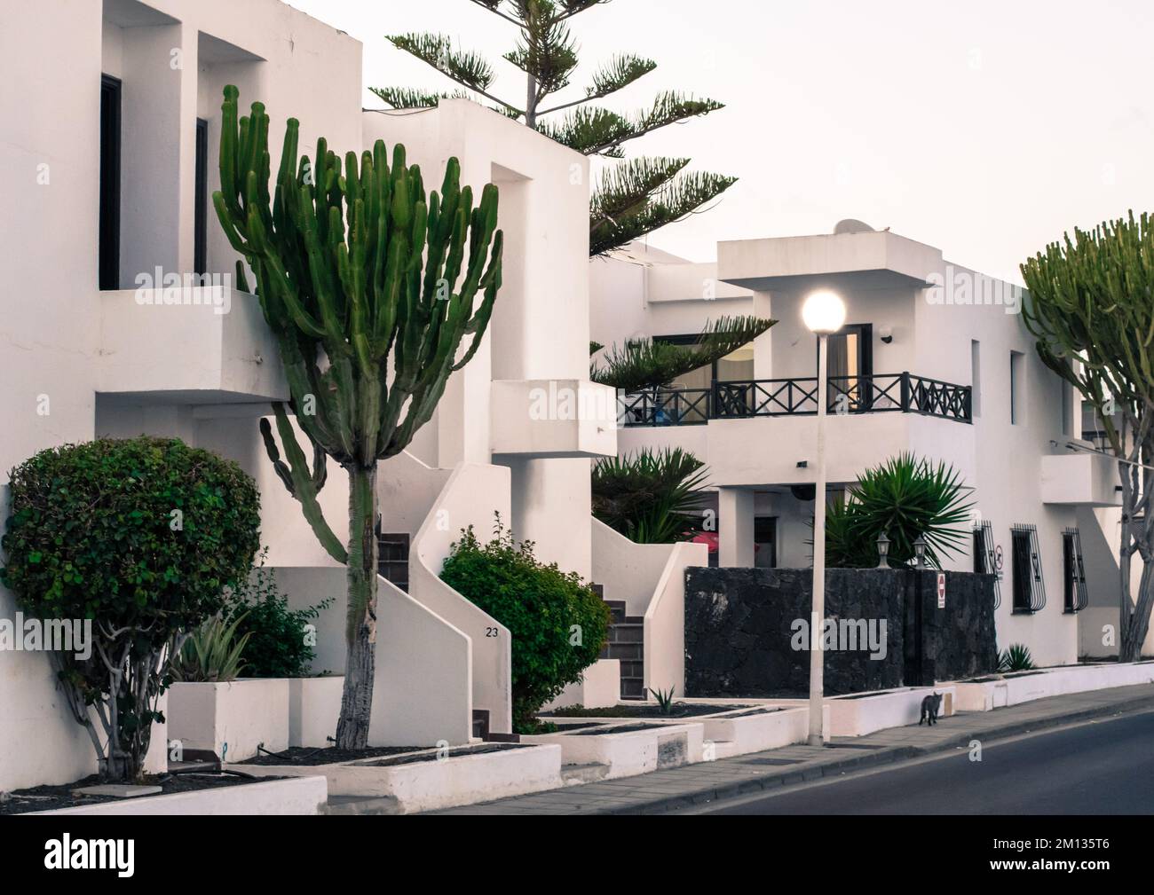 Building design in canary island Stock Photo - Alamy