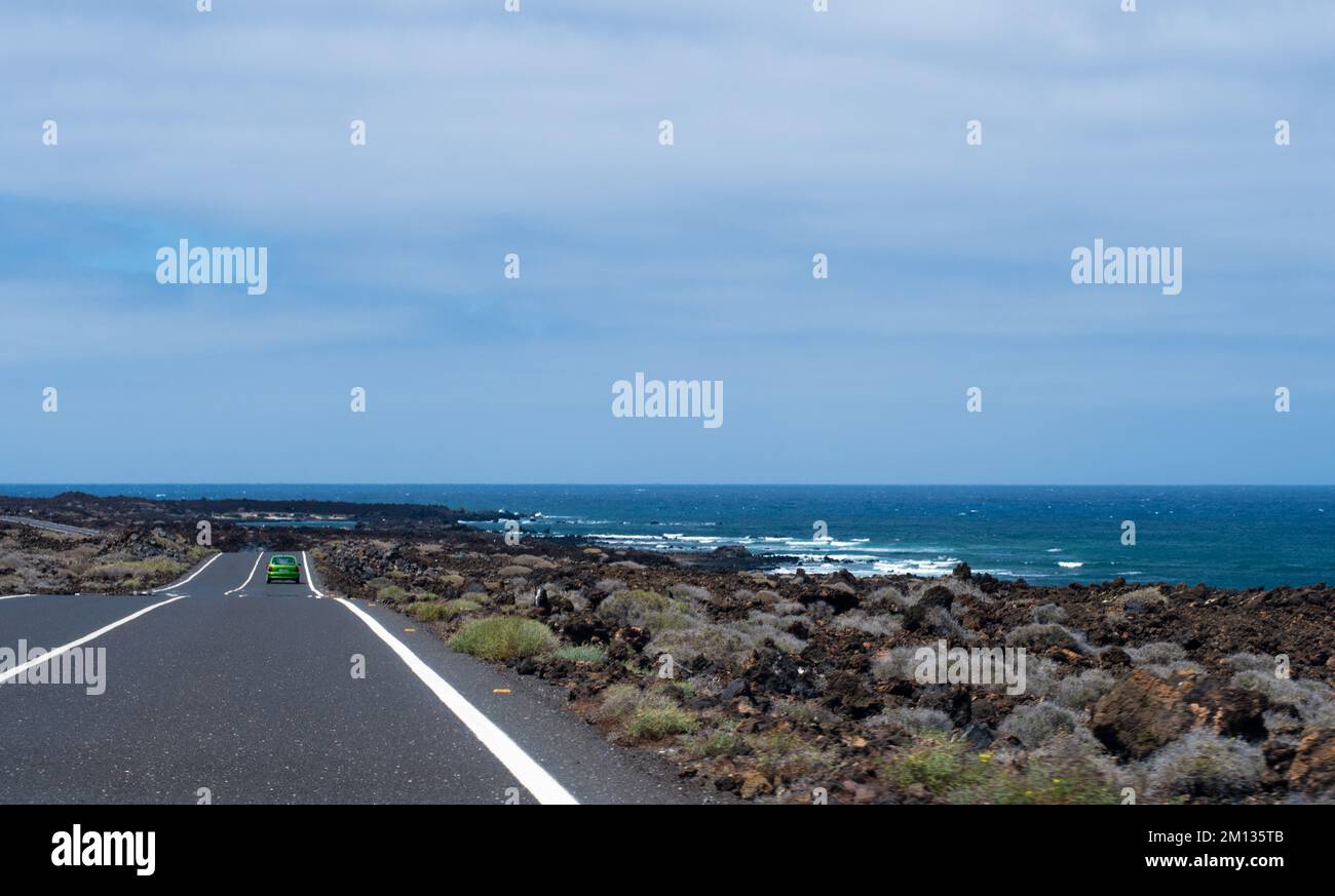 road to the ocean. Canary island Stock Photo - Alamy
