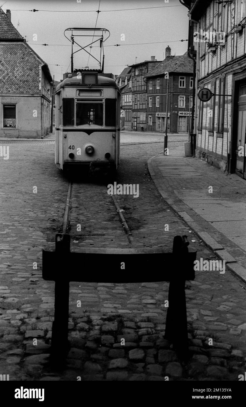 German tram stop Black and White Stock Photos & Images - Alamy