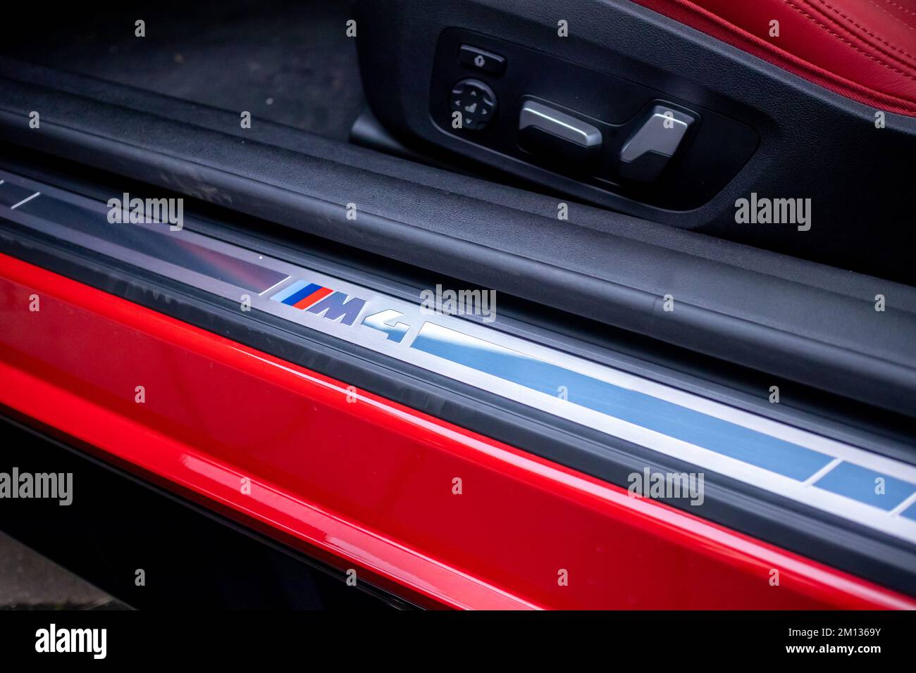 Slovenia, Ljubljana - 25 November 2022: Red BMW M4 Stock Photo - Alamy