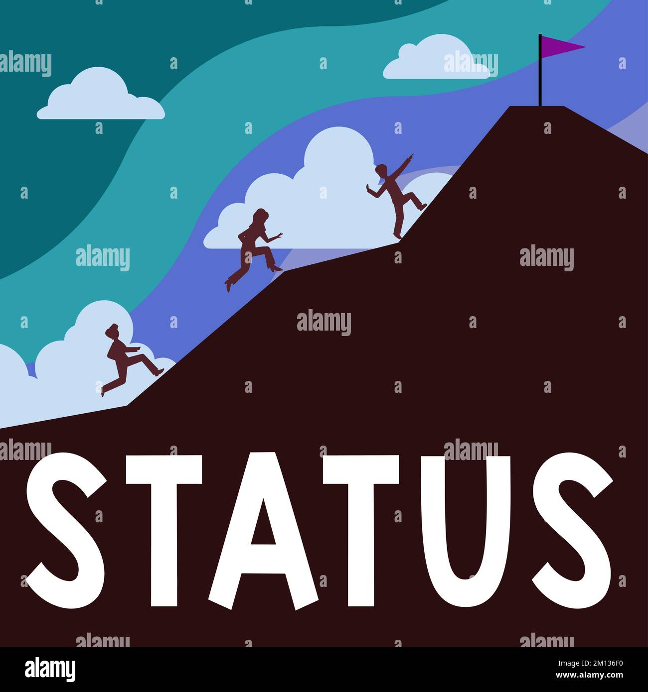 Writing displaying text Status. Business concept situation at a ...