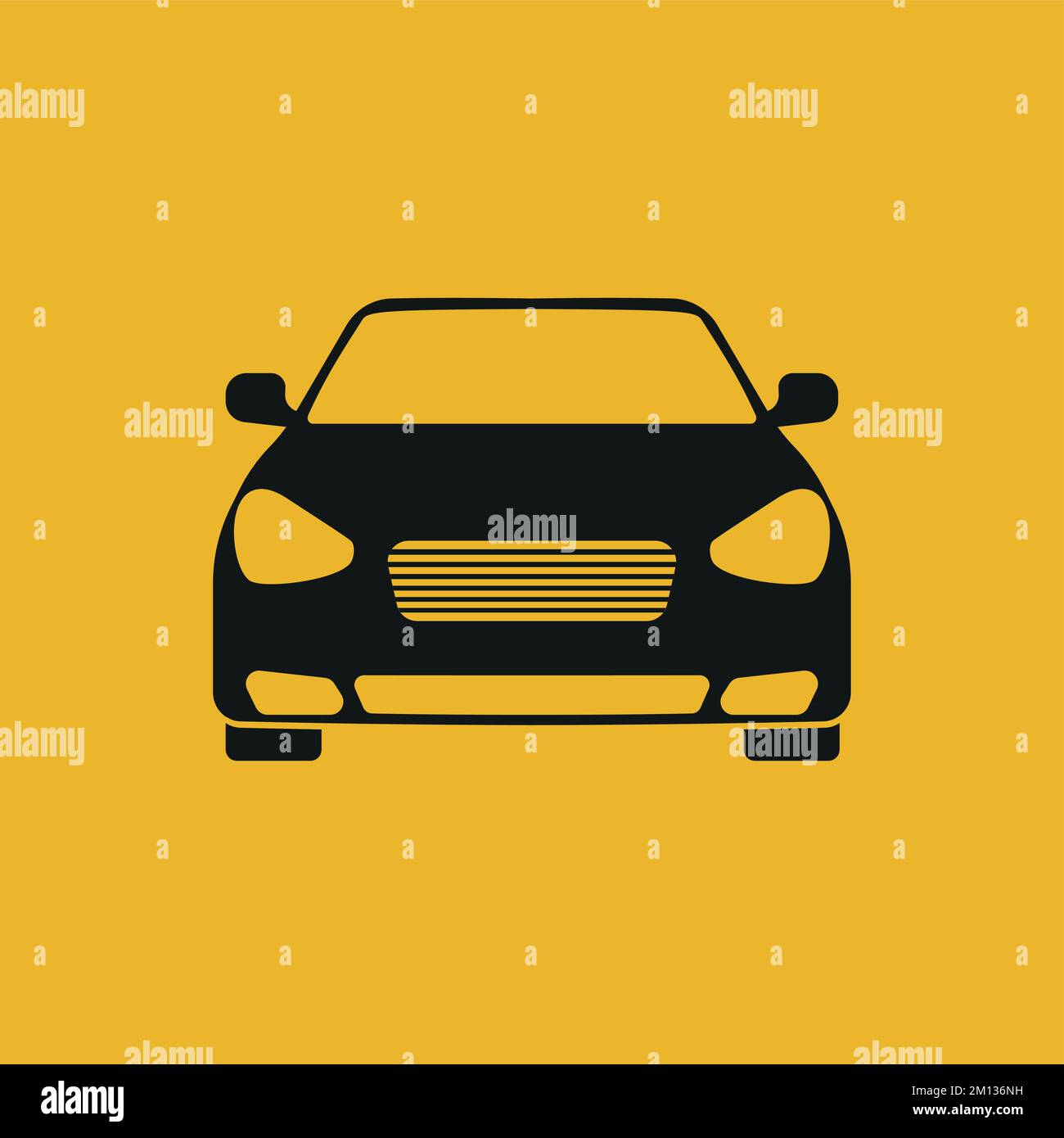 Car vector template on white background. Business sedan isolated ...