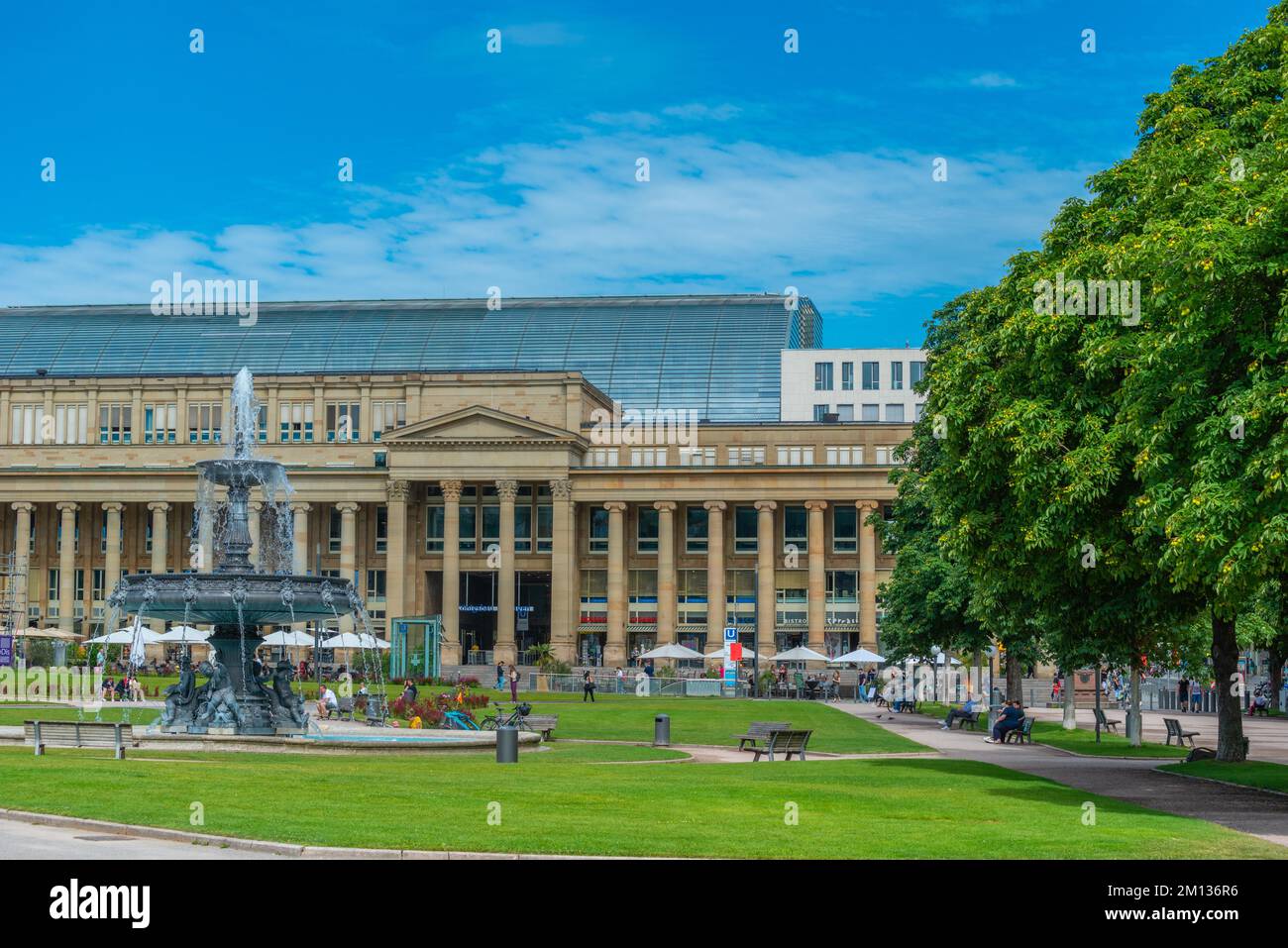 Königsbau, Schlossplatz, Stuttgart-Mitte, arcade of columns ...