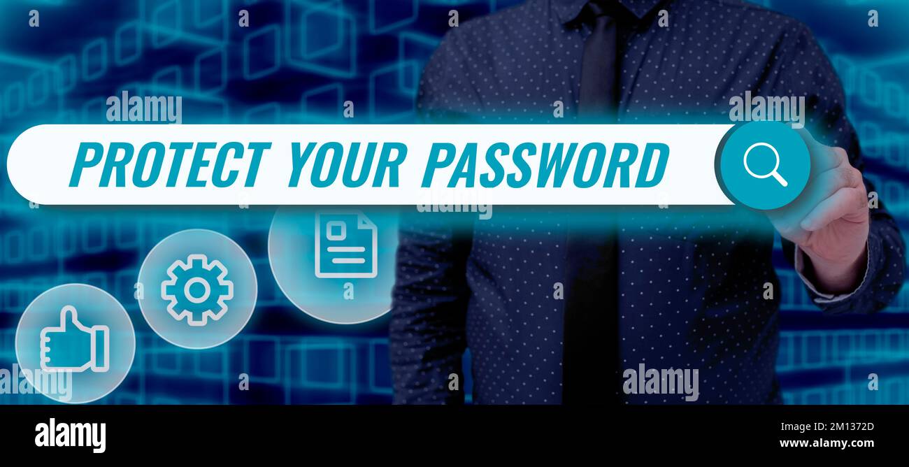 Inspiration showing sign Protect Your Password. Internet Concept ...