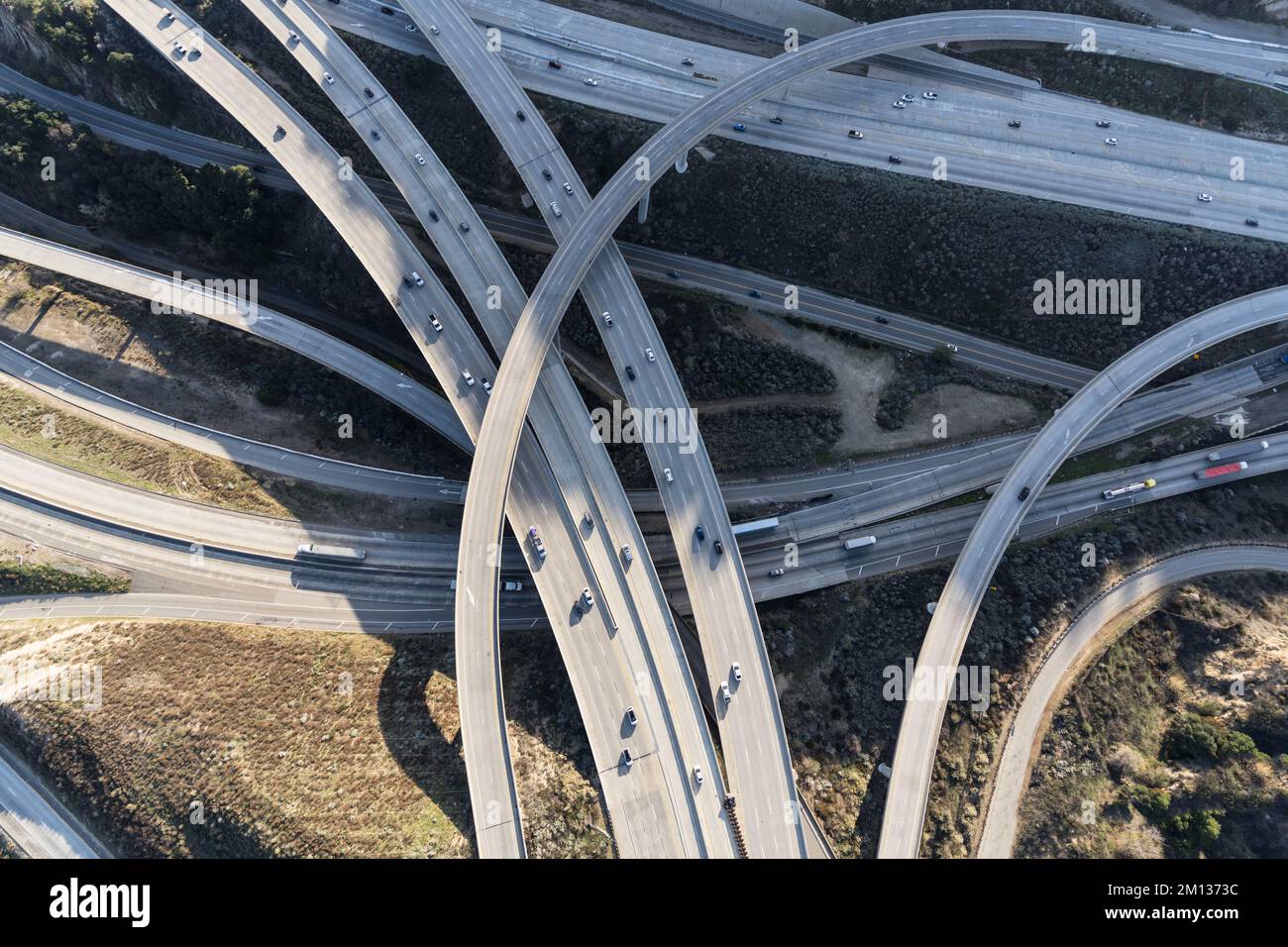 Freeway 14 freeway interchange los hi-res stock photography and images ...