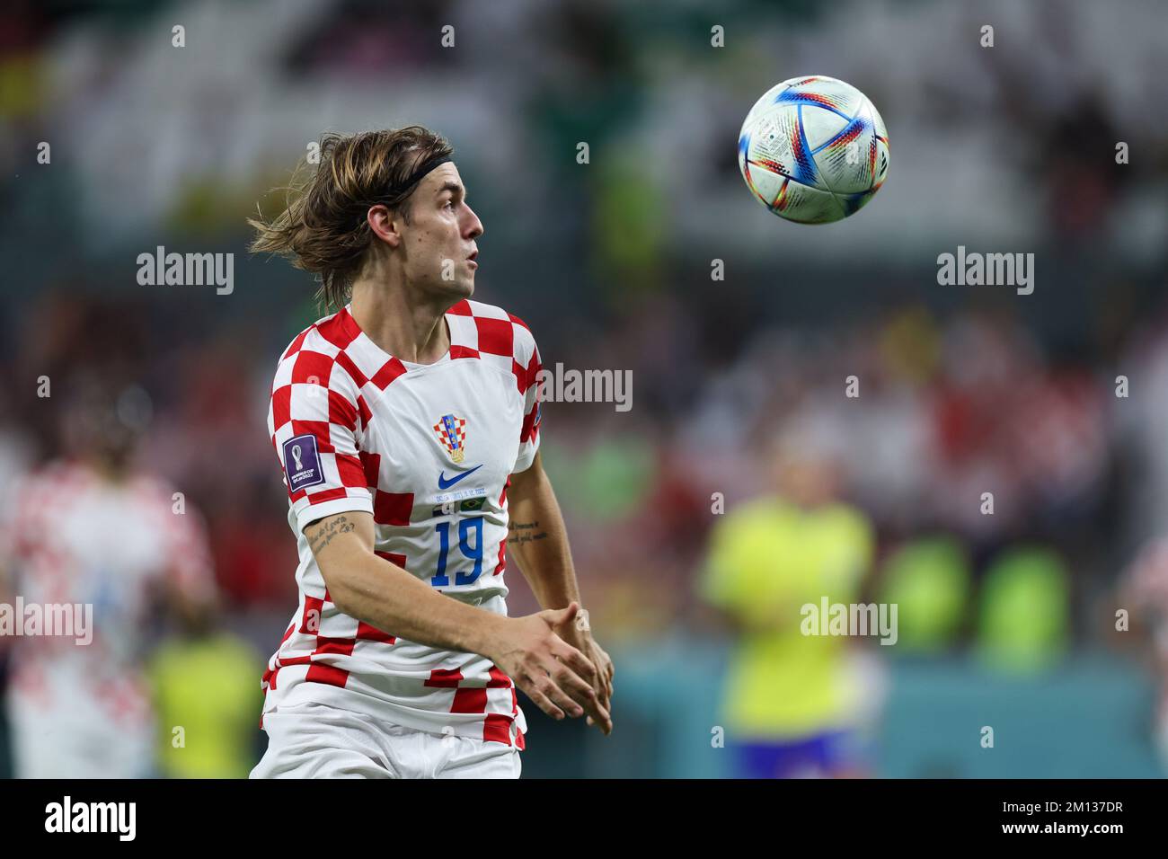 Doha, Qatar. 09th Dec, 2022. Borna Sosa Croatia player during a match ...