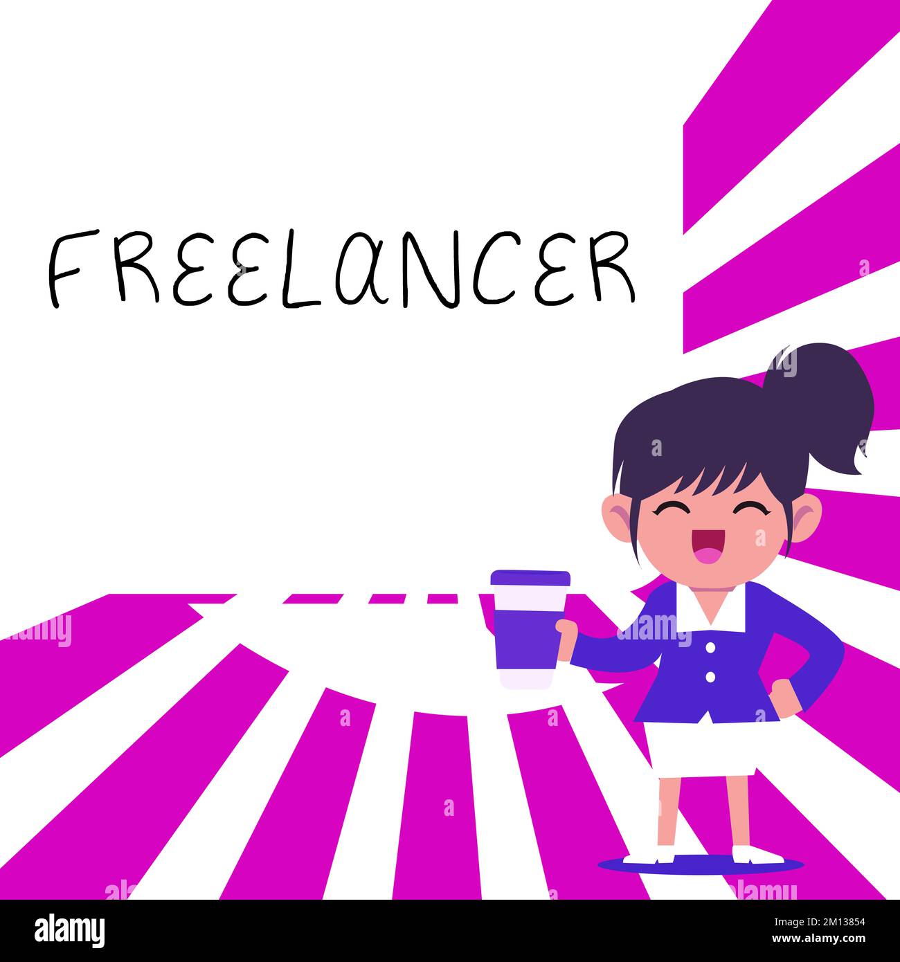 Conceptual caption Freelancer. Business idea a person who acts ...