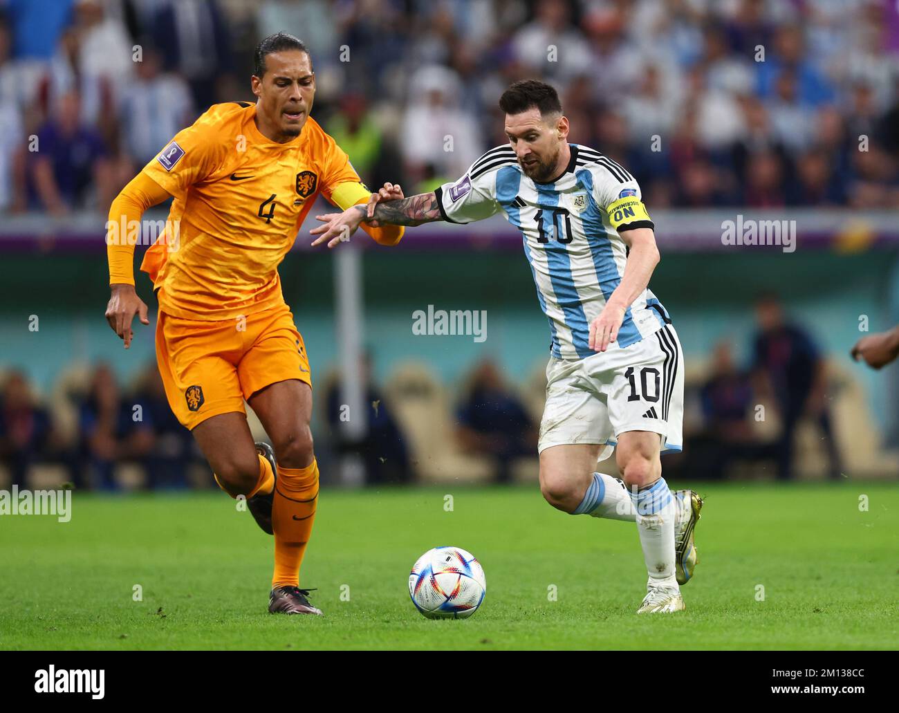 Doha, Qatar, 9th December 2022. Virgil Van Dijk of Netherlands ...