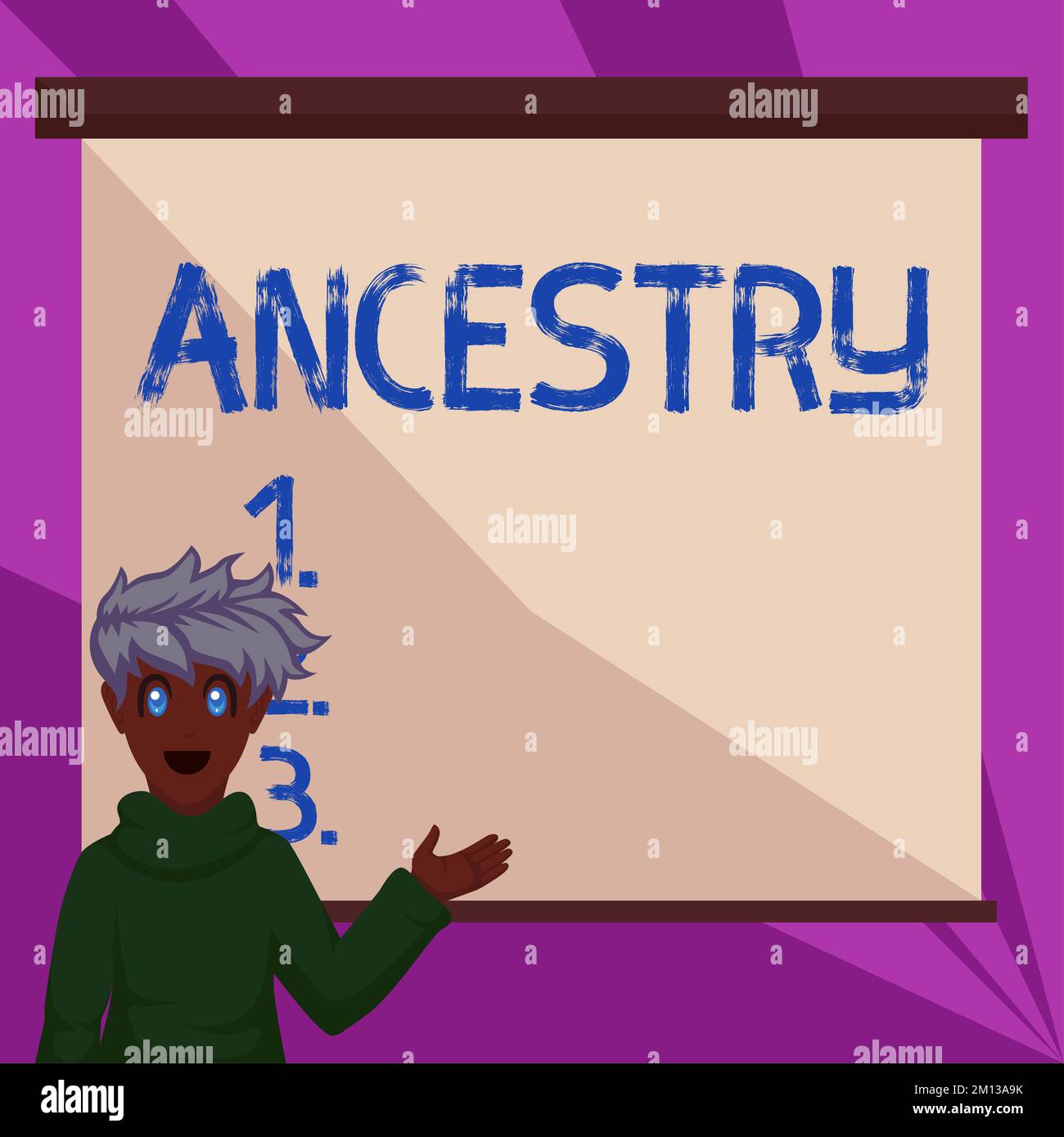Sign displaying Ancestry. Internet Concept the history or developmental ...