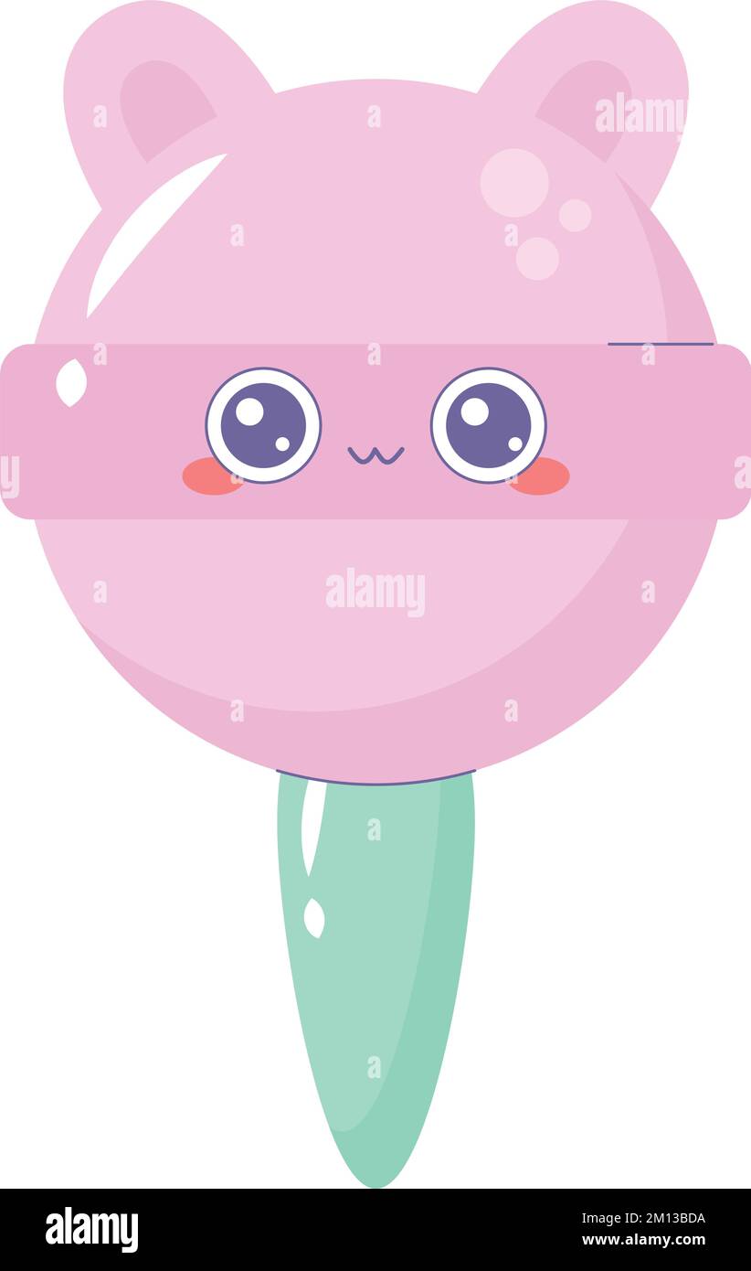 kawaii candy on stick design Stock Vector Image & Art - Alamy