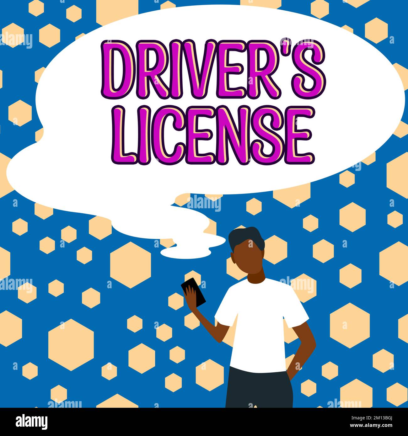 Sign displaying Driver's License. Business concept a document ...