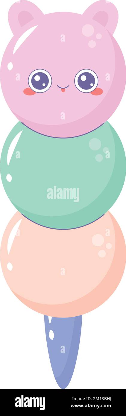kawaii dango design Stock Vector Image & Art - Alamy