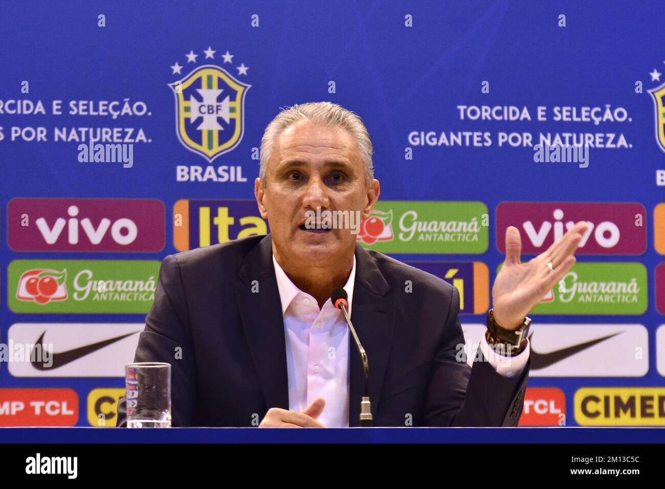 Coach of the Brazilian Football team, Tite Stock Photo - Alamy