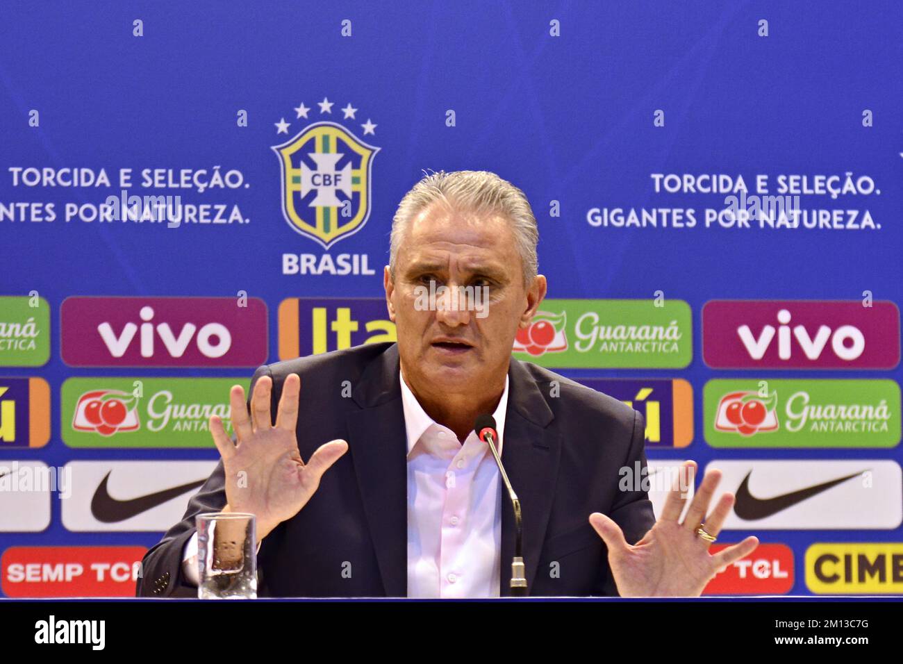 Coach of the Brazilian Football team, Tite Stock Photo - Alamy