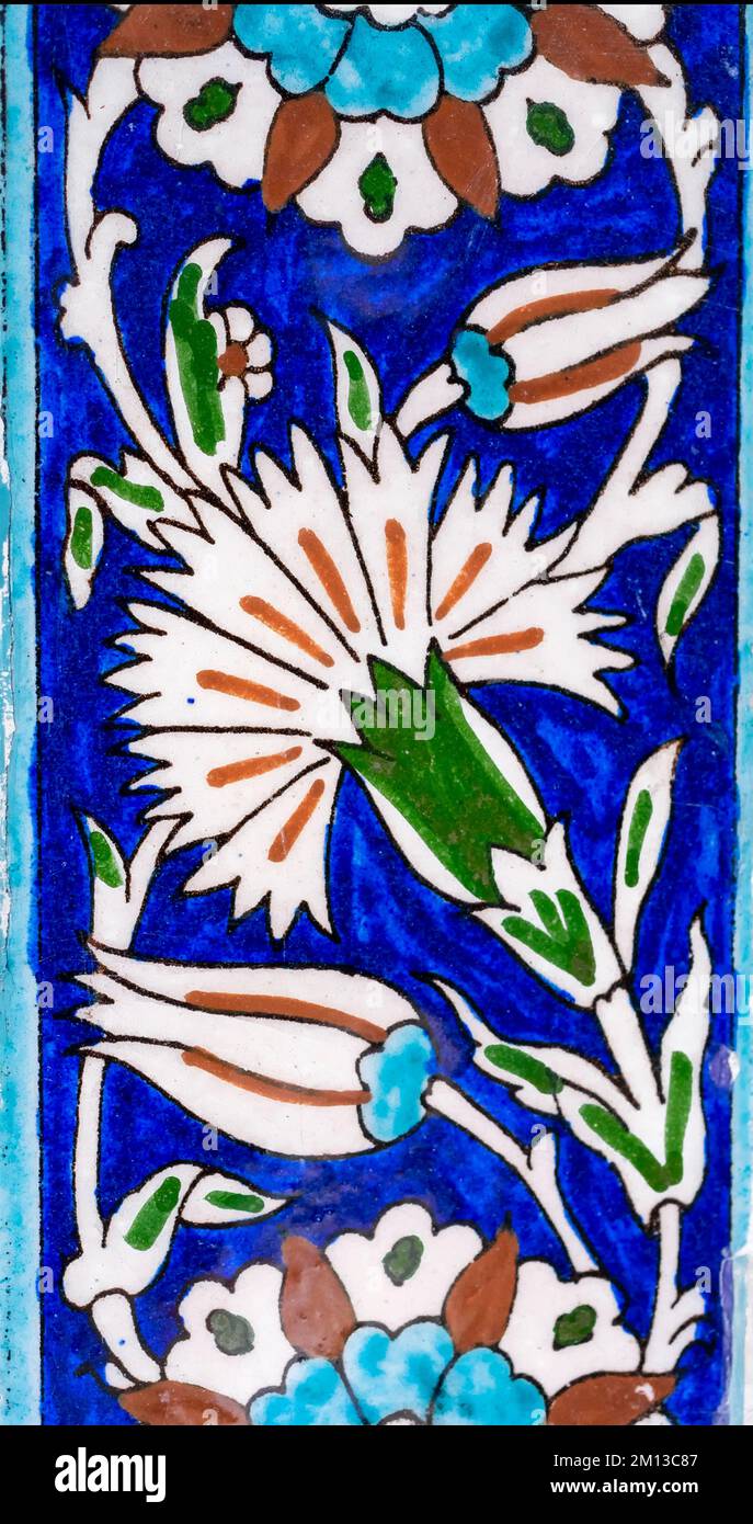 Ancient Ottoman Handmade Turkish Tiles with clove and tulip patterns ...