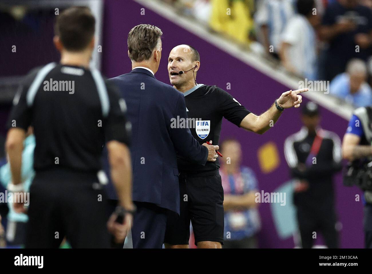 Al Daayen, Qatar. 09th Dec, 2022. AL DAAYEN - (lr) Holland coach Louis ...