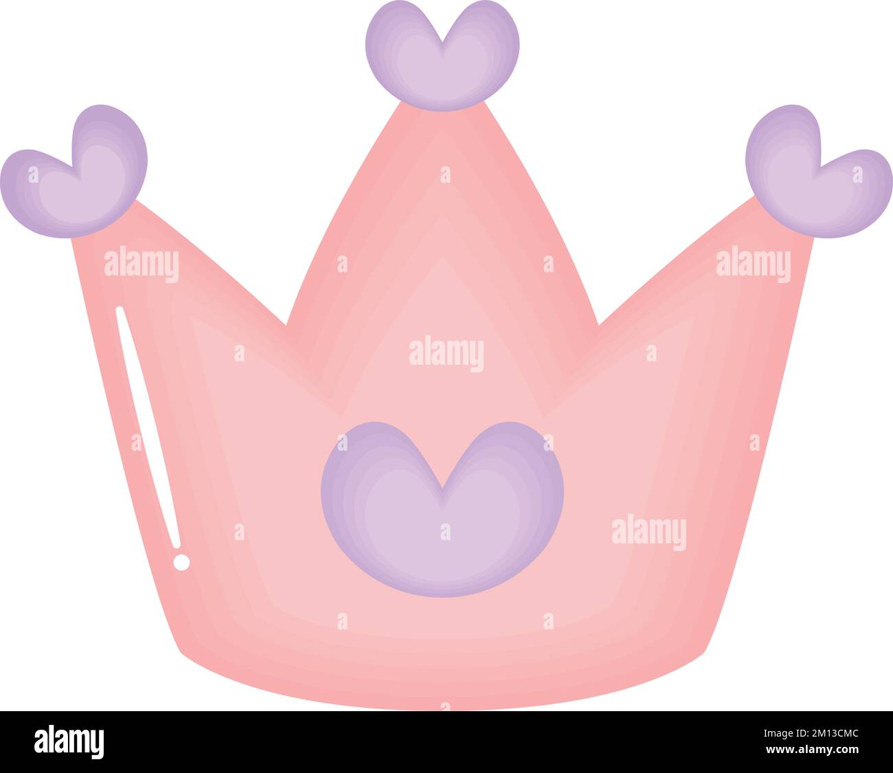 pink baby crown Stock Vector Image & Art - Alamy
