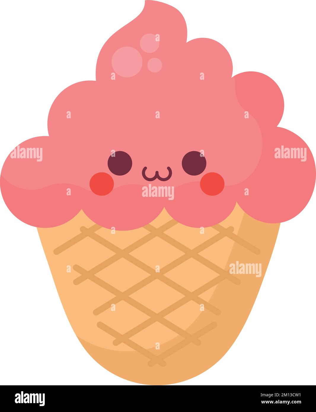 kawaii ice cream design Stock Vector Image & Art - Alamy