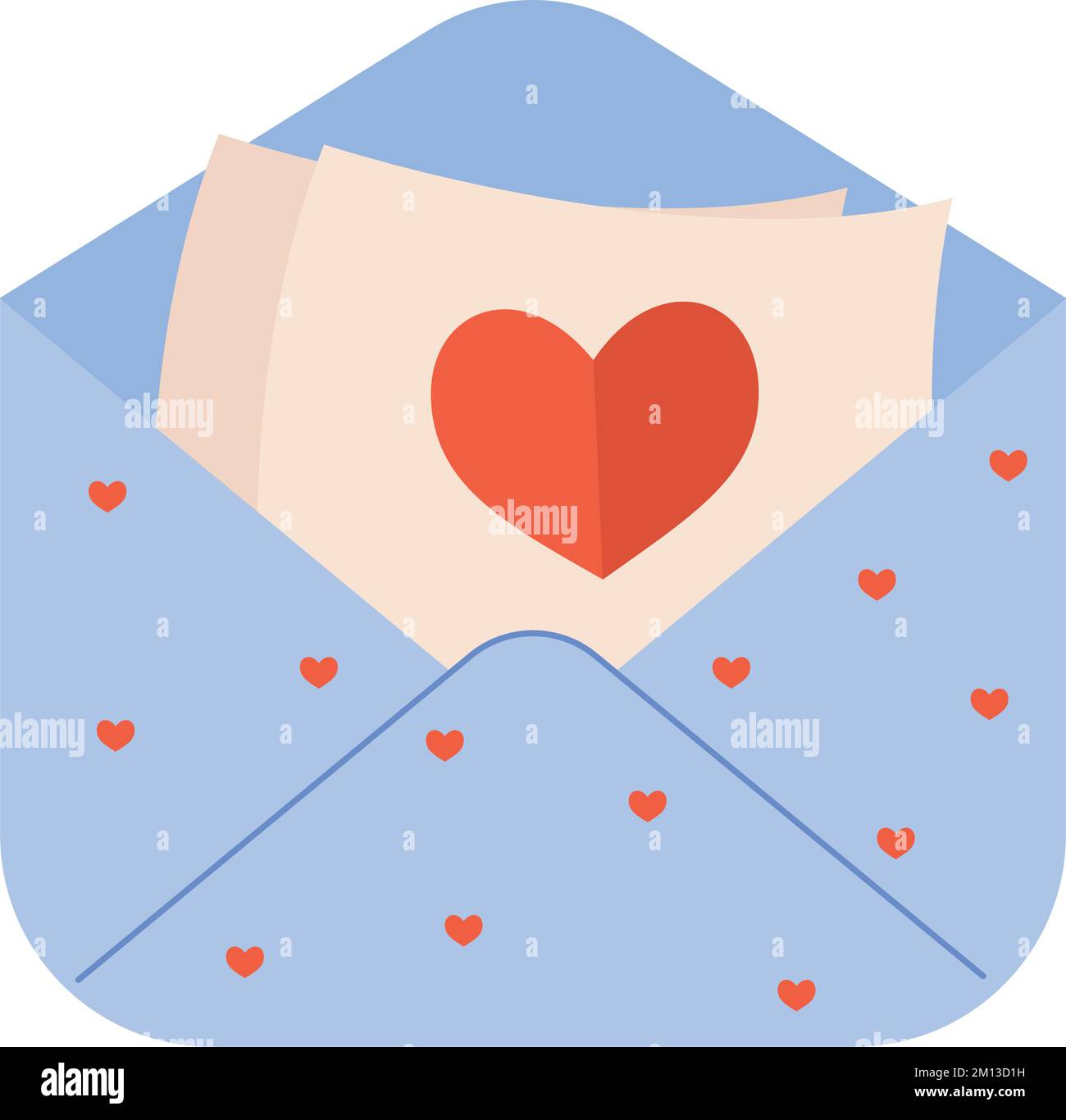 blue love letter Stock Vector Image & Art - Alamy