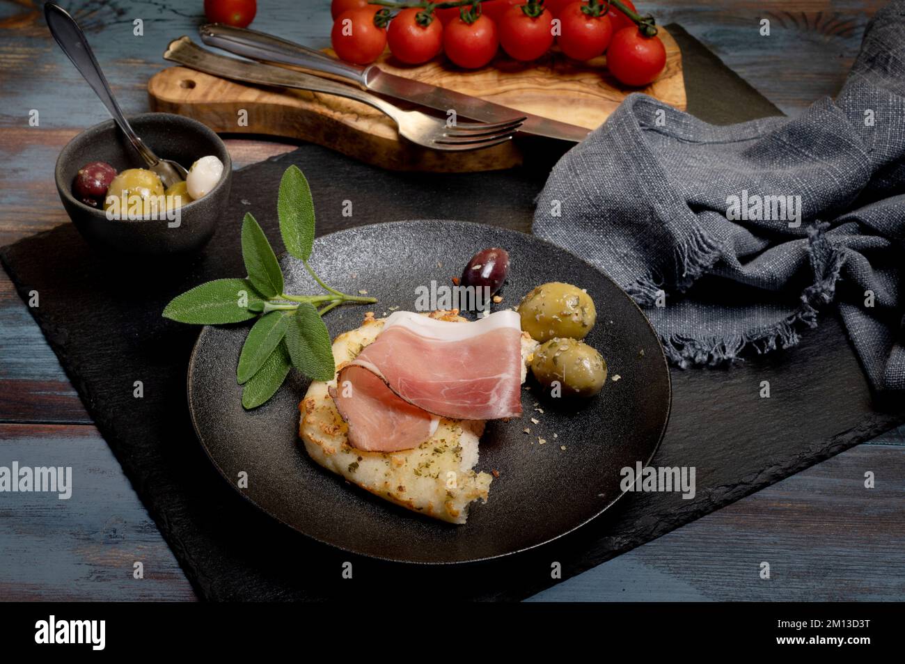 Focaccia plate hi-res stock photography and images - Alamy