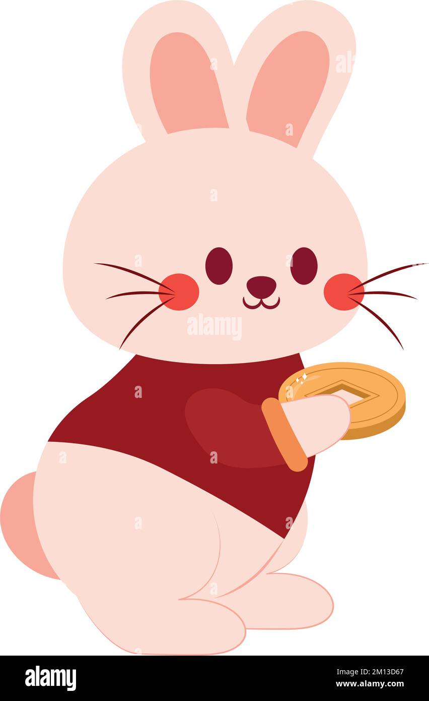 chinese bunny illustration Stock Vector Image & Art - Alamy