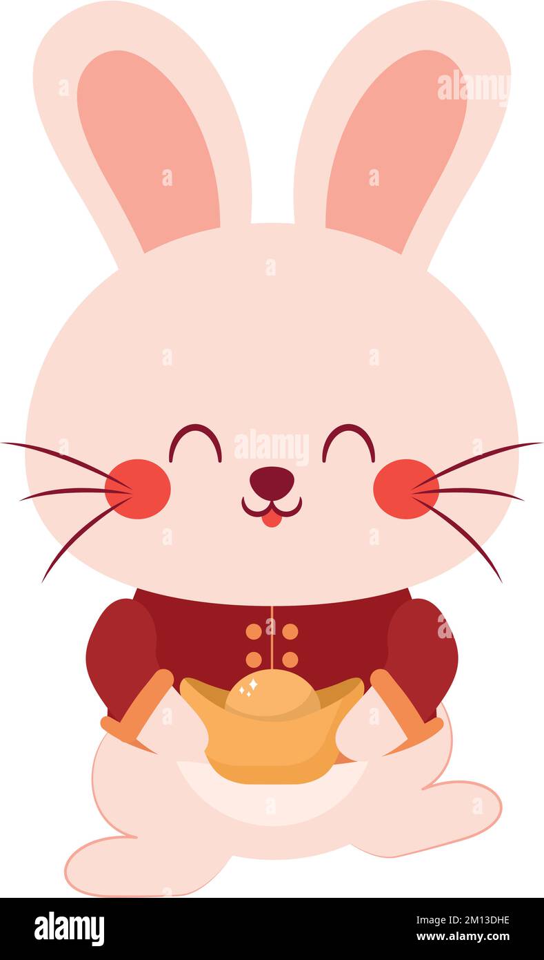 chinese rabbit illustration Stock Vector Image & Art - Alamy