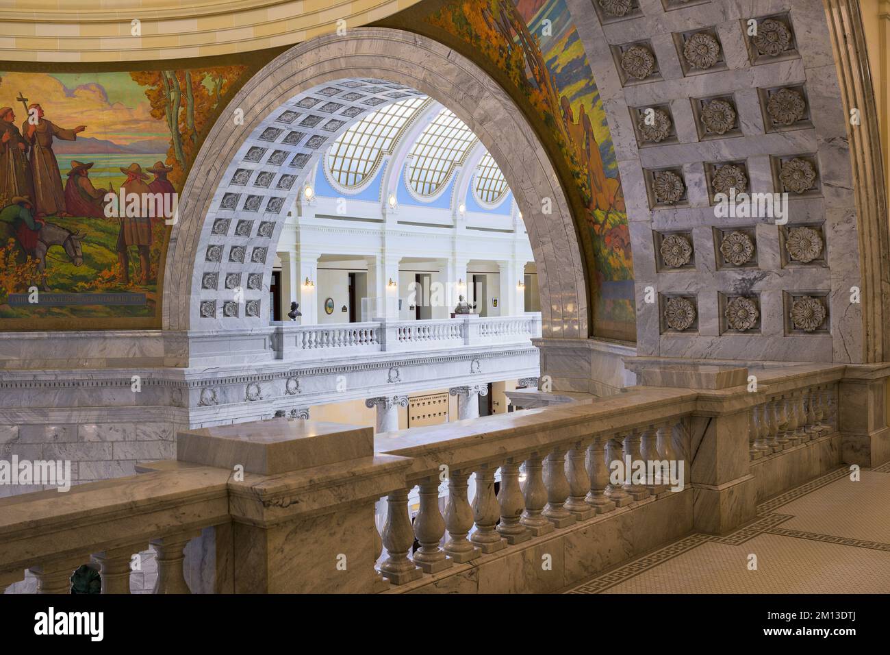 View from the fourth floor of the Utah State Capitol building at 350 ...