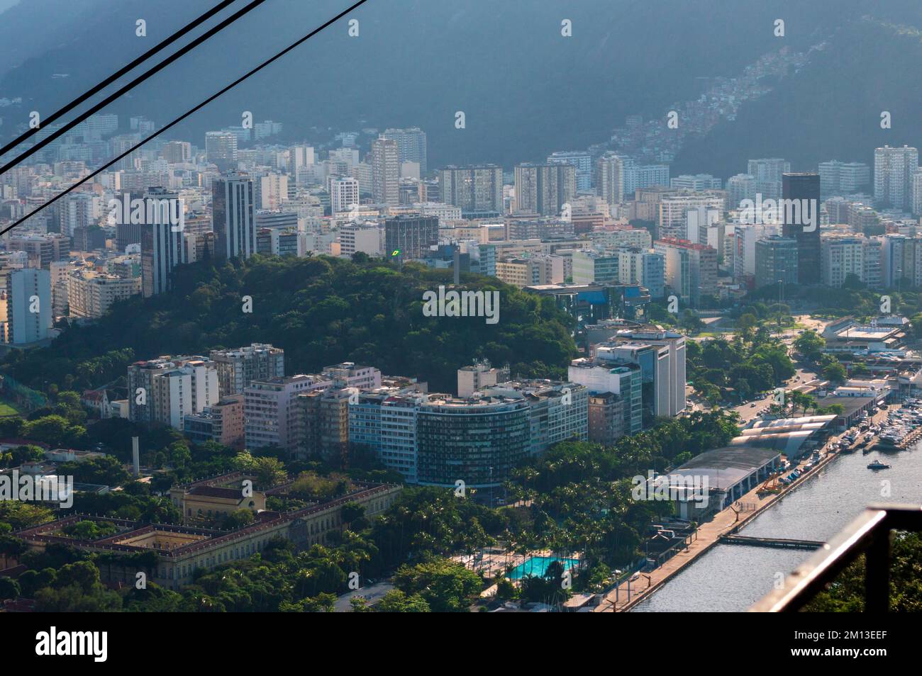 Rio de Janeiro, romantic city detail at sunset time, nice soft light ...