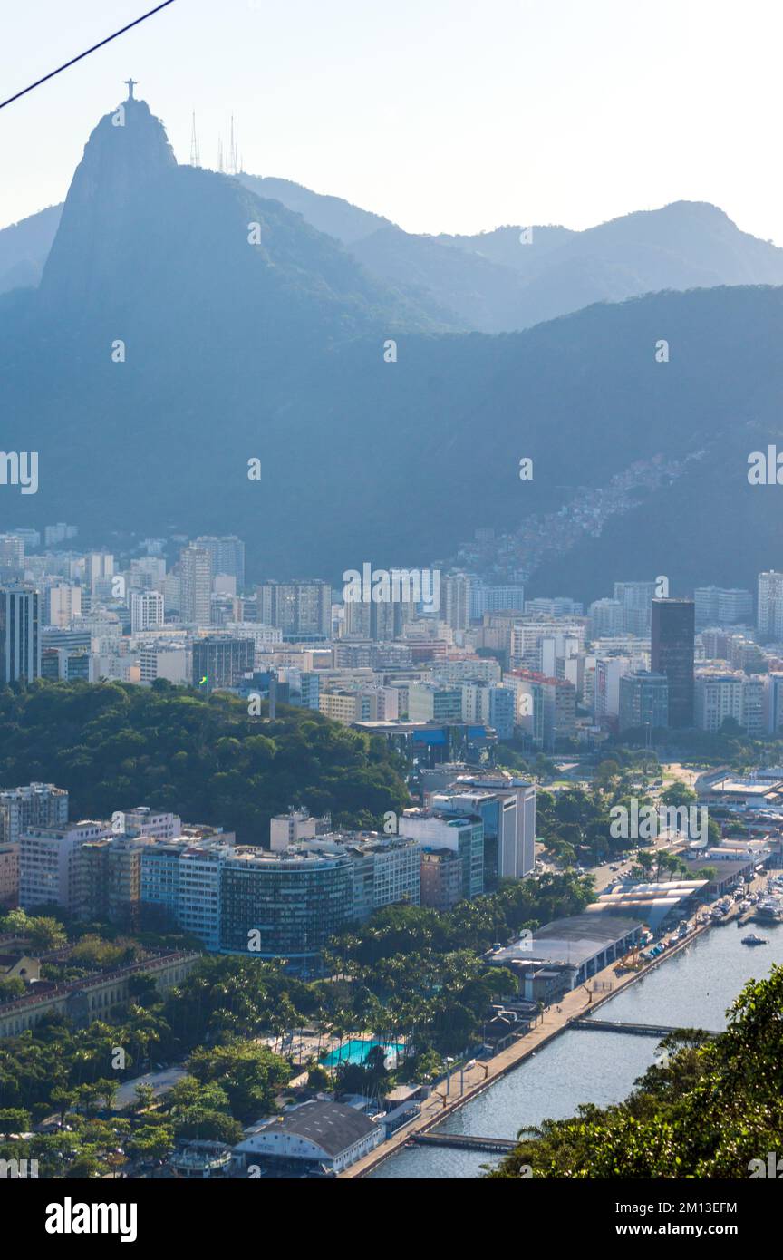 Rio de Janeiro, romantic city detail at sunset time, nice soft light ...