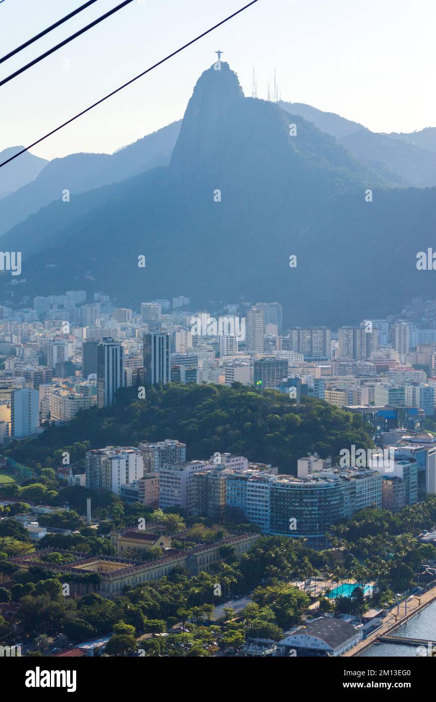 Rio de Janeiro, romantic city detail at sunset time, nice soft light ...