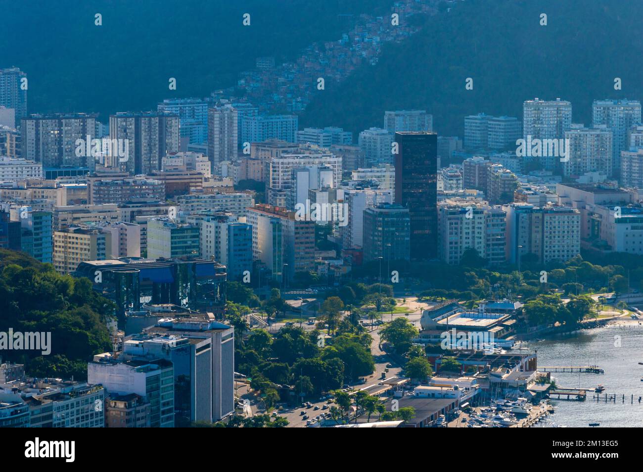 Rio de Janeiro, romantic city detail at sunset time, nice soft light ...