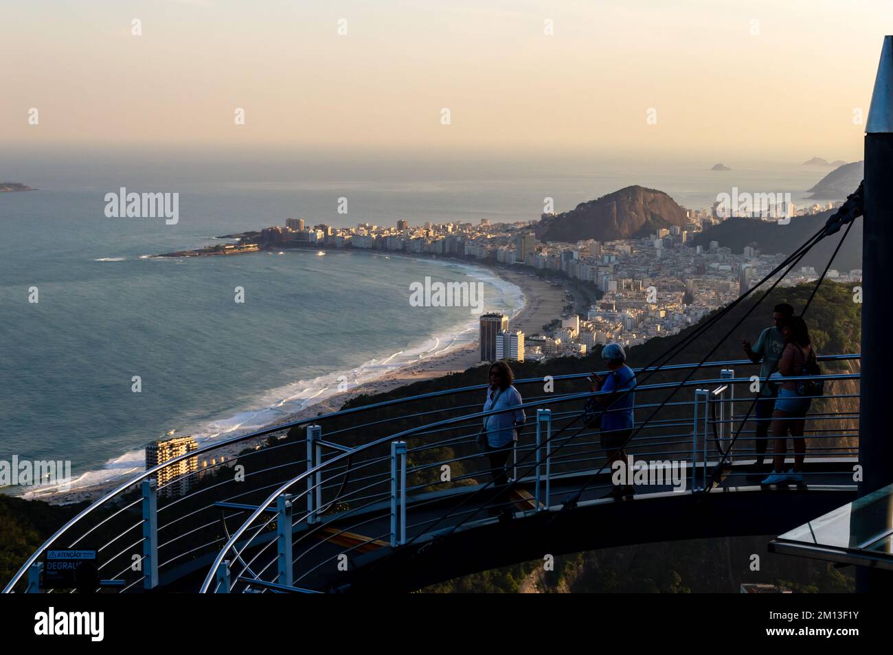Famous tourist spot at sugarloaf mountain in Rio de janeiro Brazil ...