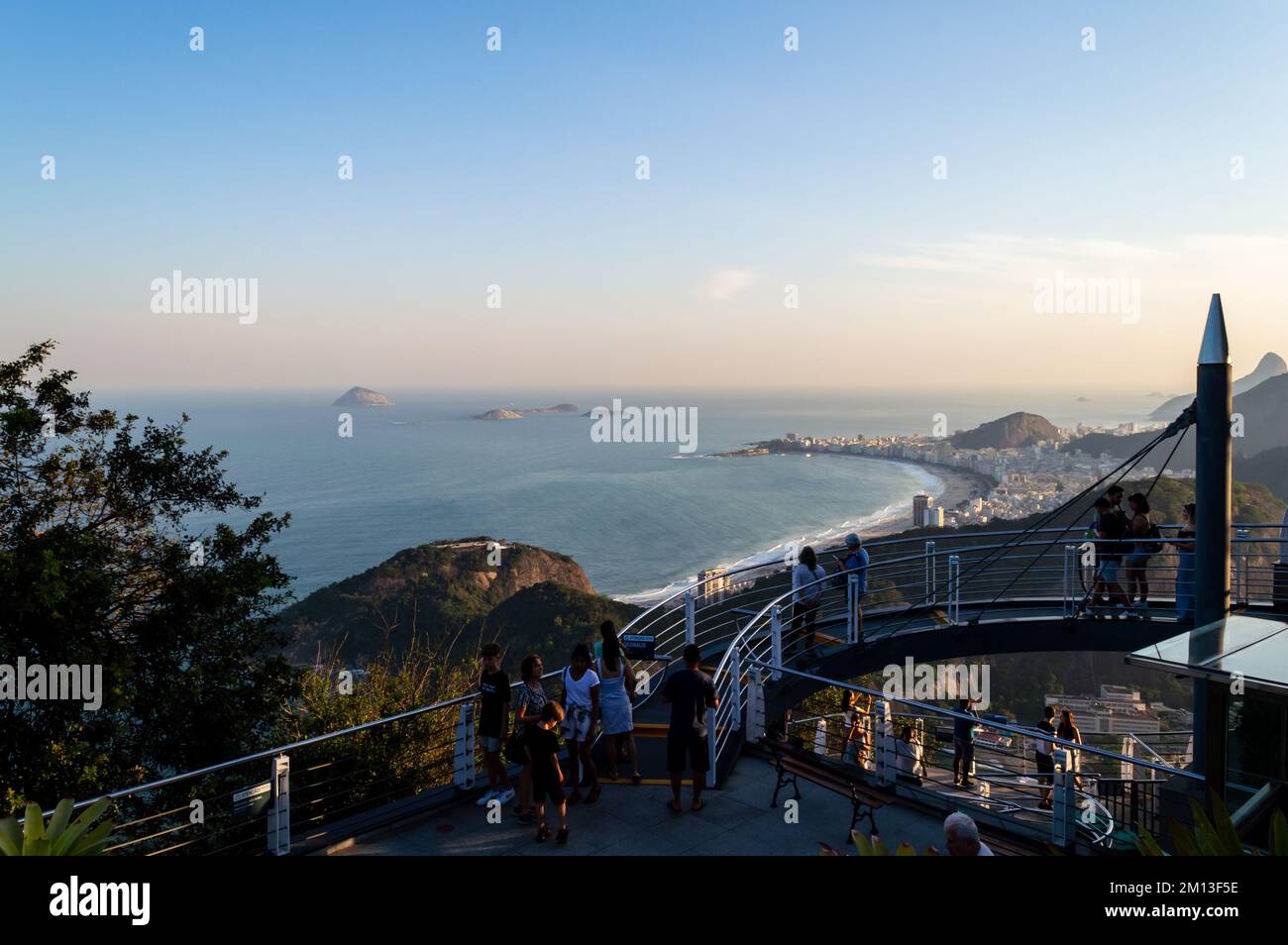 Famous tourist spot at sugarloaf mountain in Rio de janeiro Brazil ...
