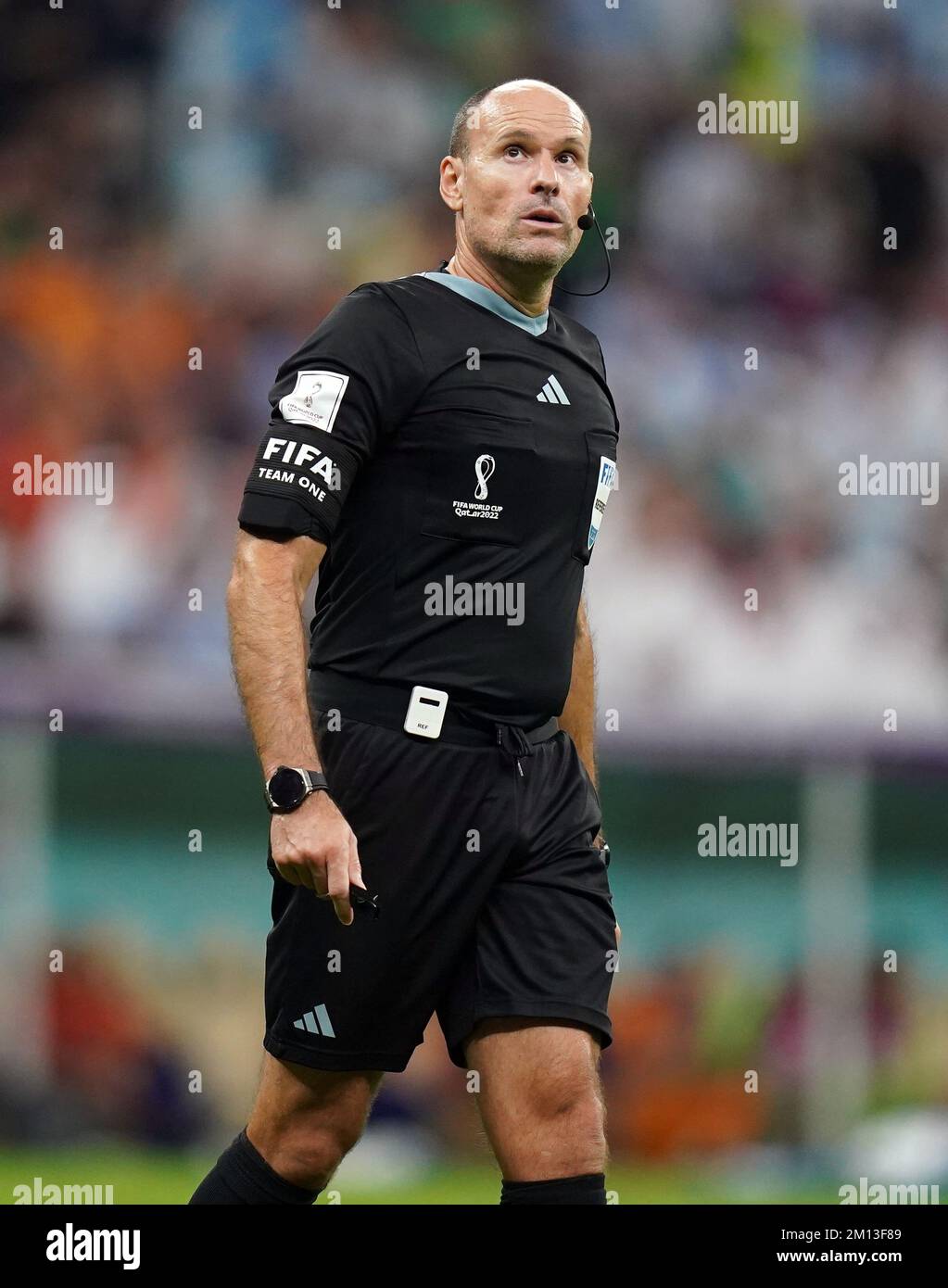 Referee Antonio Miguel Mateu Lahoz during the FIFA World Cup Quarter ...