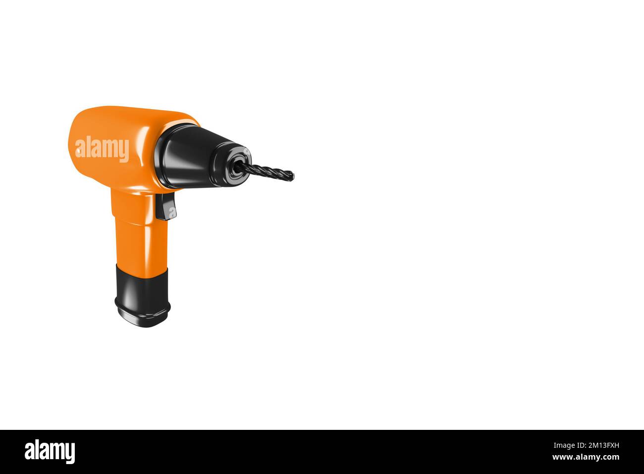 Cordless orange drill screwdriver tool 3d render Stock Photo - Alamy