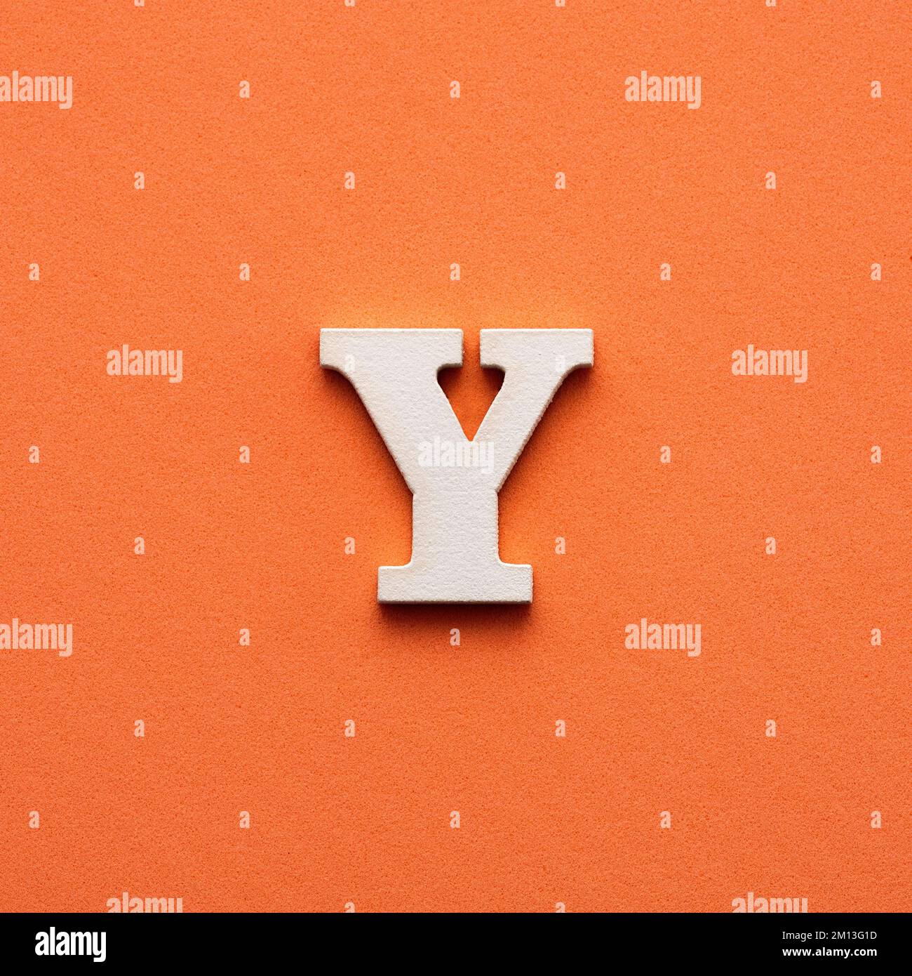 Letter Y uppercase - white wooden font on pink background Stock Photo ...
