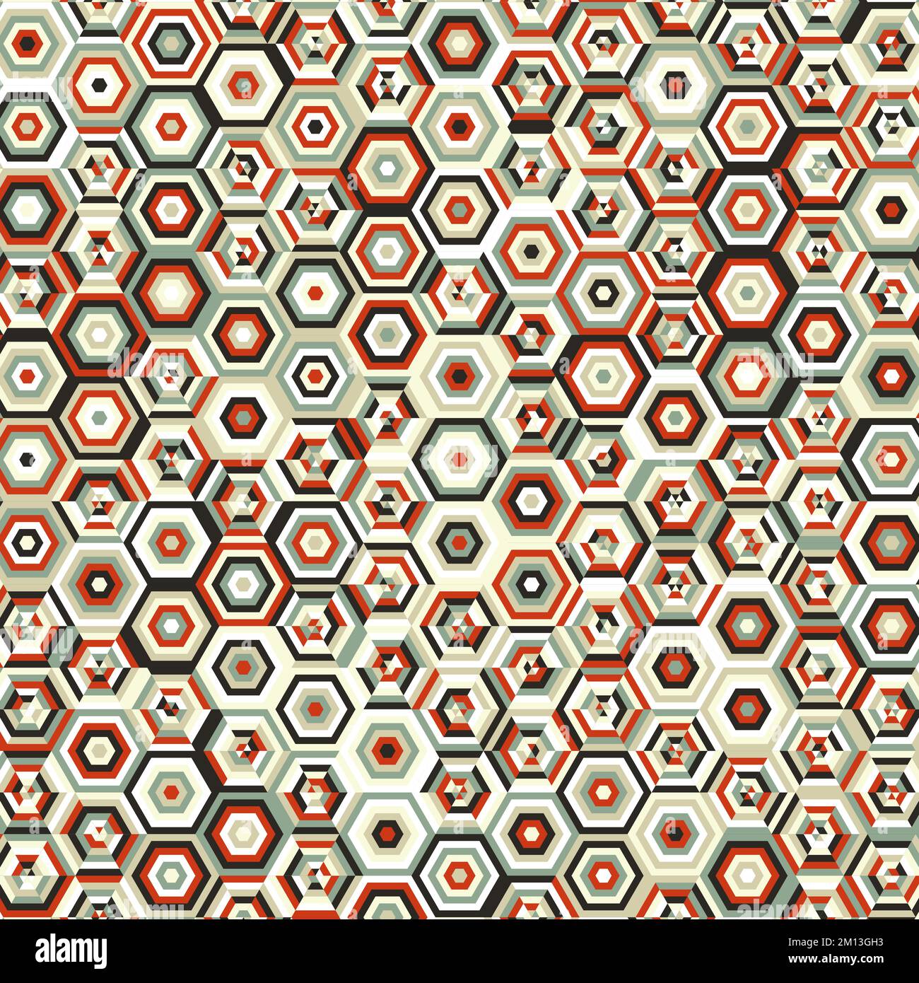 Hexagonal Maze generative pattern illustration Stock Vector Image & Art ...