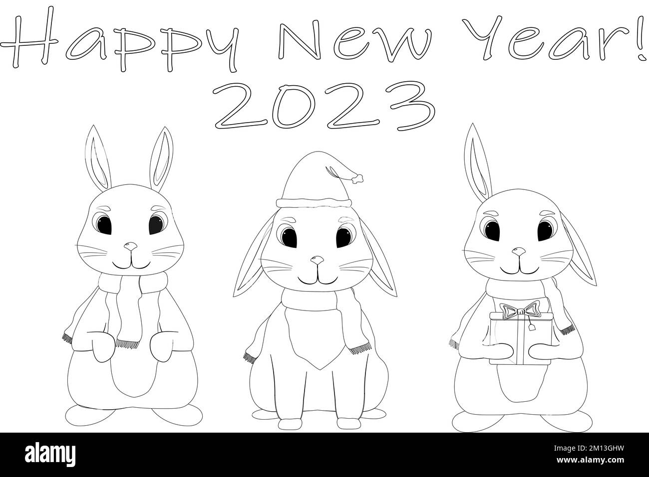 Coloring pages for coloring book, cute animal, black and white Stock ...