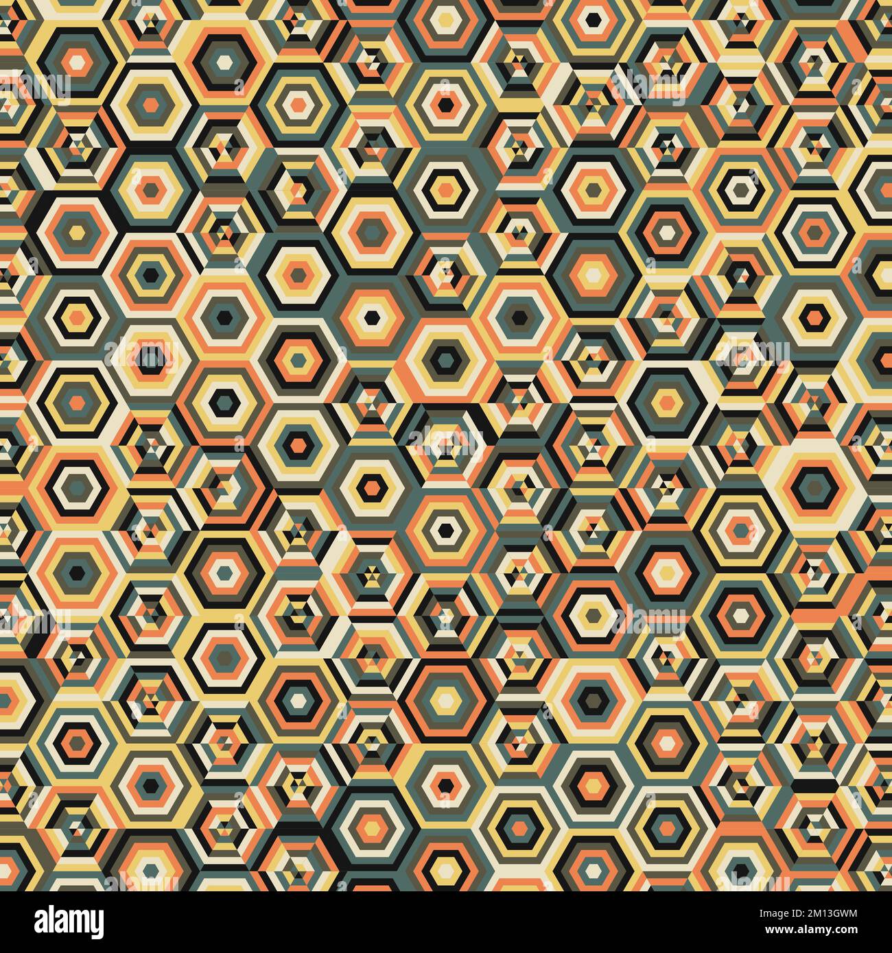 Hexagonal Maze generative pattern illustration Stock Vector Image & Art ...