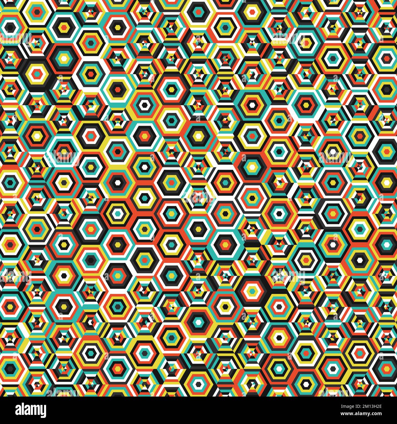 Hexagonal Maze generative pattern illustration Stock Vector Image & Art ...