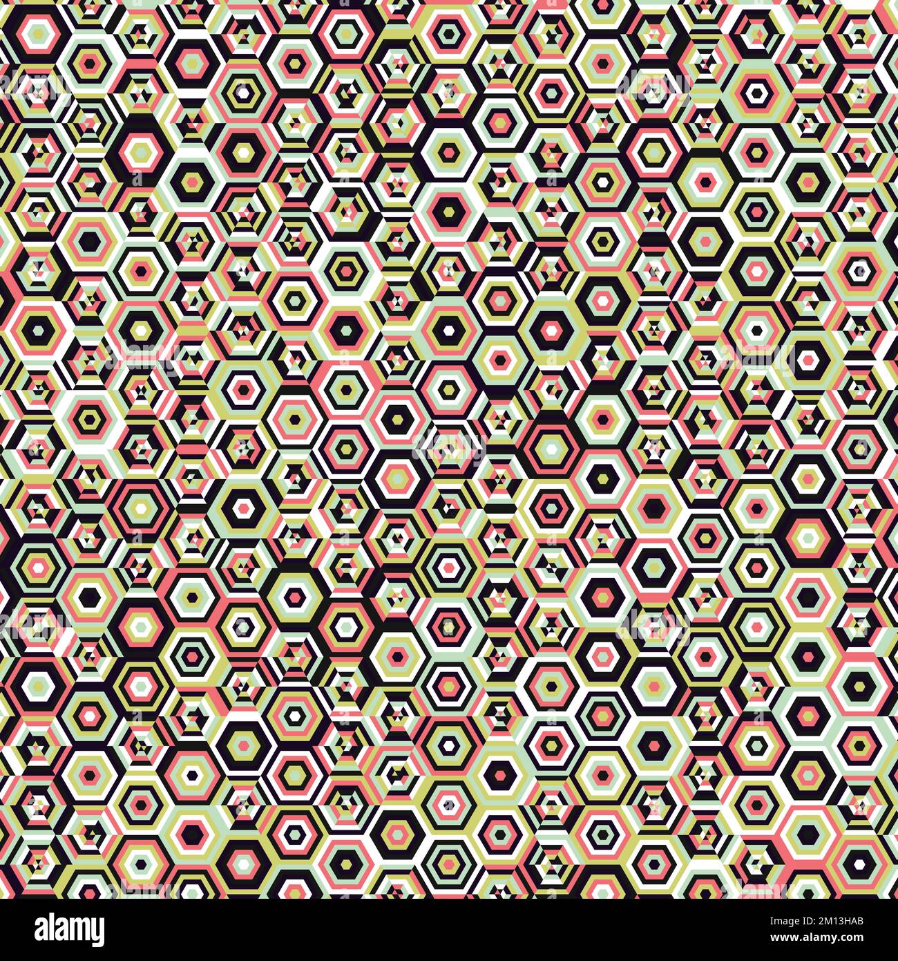 Hexagonal Maze generative pattern illustration Stock Vector Image & Art ...