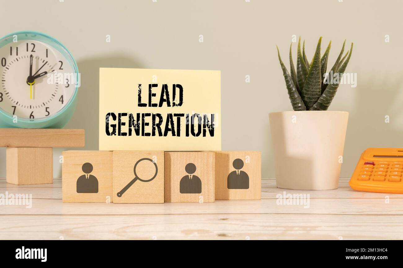 Writing displaying text Lead Generation. Business approach process of ...