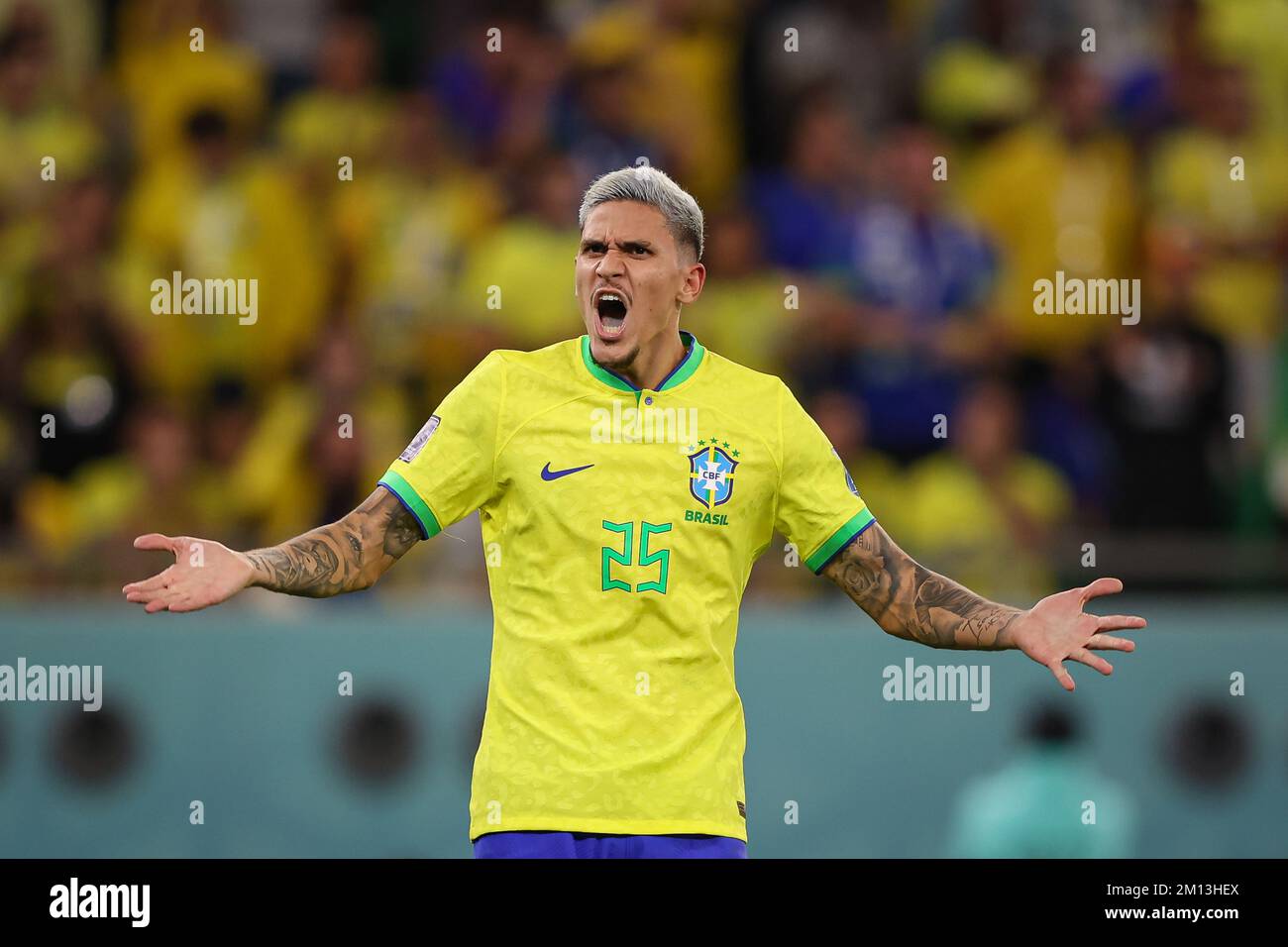 Doha, Catar. 09th Dec, 2022. PEDRO of Brazil celebrates his goal in the ...