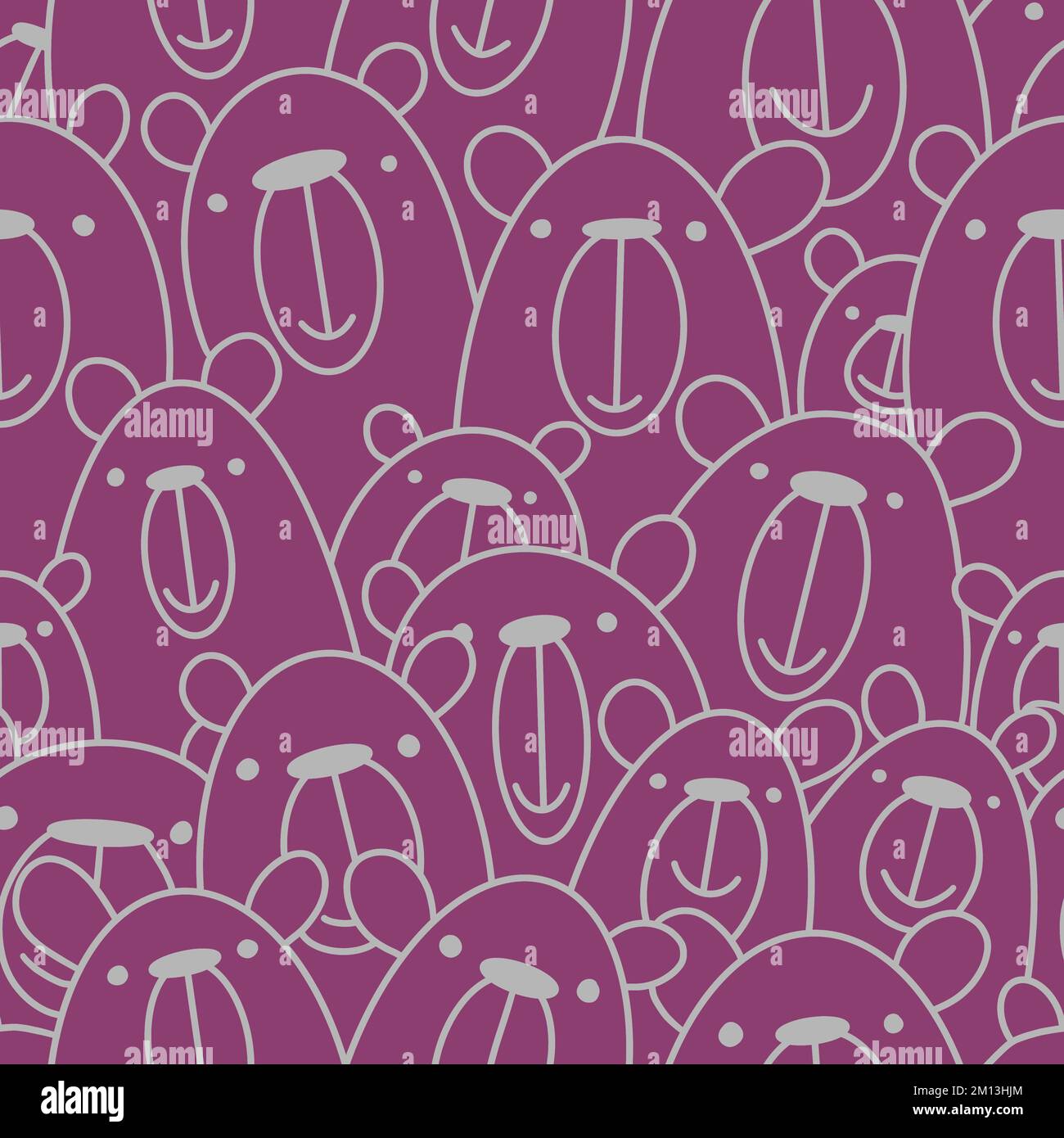 Cartoon toys animals seamless fluffy bears pattern for wrapping paper ...