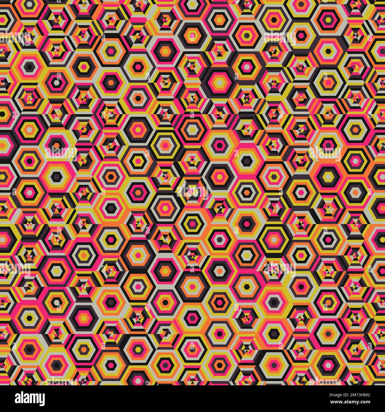 Hexagonal Maze generative pattern illustration Stock Vector Image & Art ...