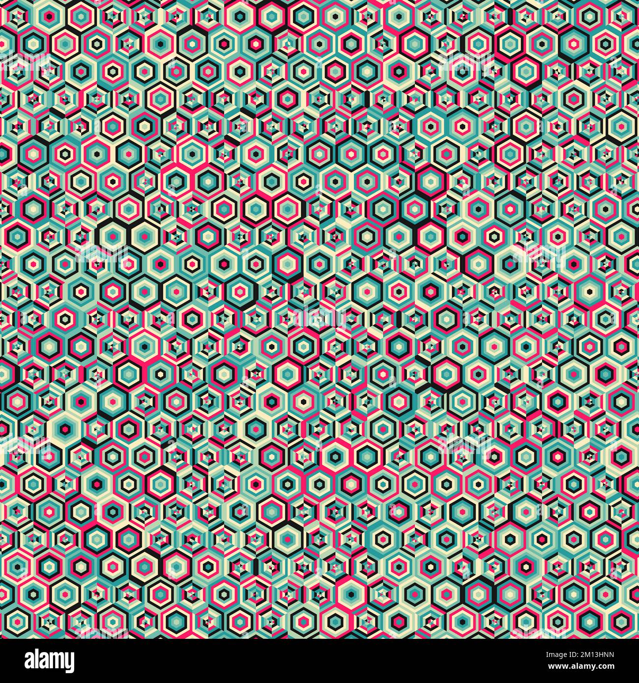 Hexagonal Maze generative pattern illustration Stock Vector Image & Art ...